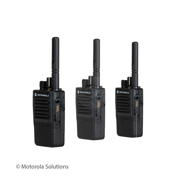 3er Funkgeräte-Set inkl. Zubehör – Motorola DP3441e UHF | Clear Security